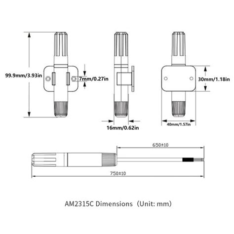 Am2315c 12c Digital Temperature And Humidity Transmitter Precise