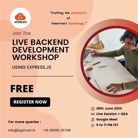 apiman on linkedin 📢 online workshop announcement backend development with express js for…