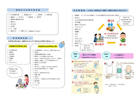 妊産婦・乳幼児のための災害時への備え 潮来市公式ホームページ