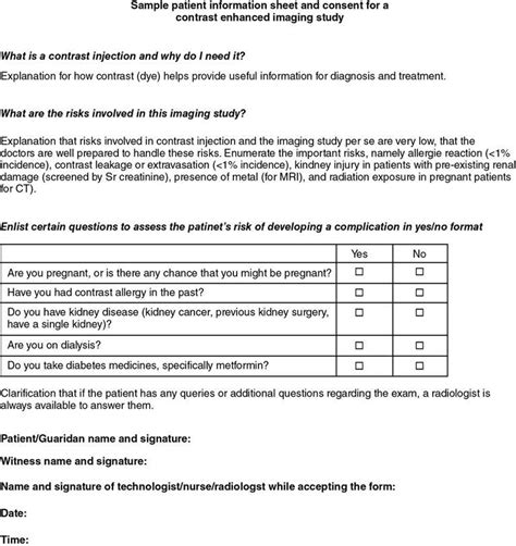 Ct Imaging Protocol Radiology Key