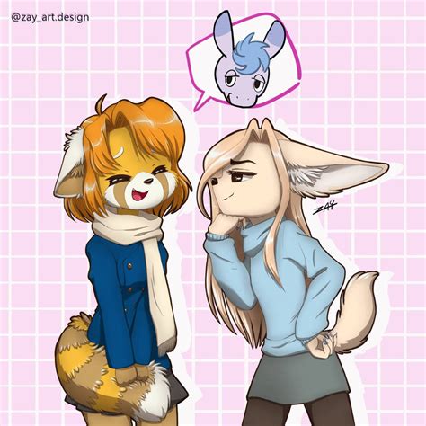 Retsuko And Fenneko Talking About Tadano By Sarikashy On Deviantart