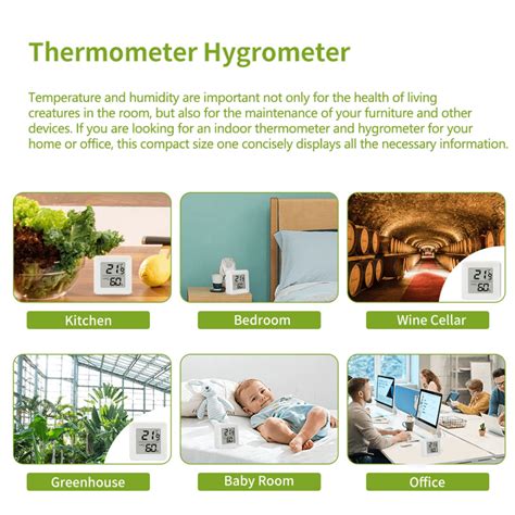 1pc Home Temperature And Humidity Meter Bedroom Indoor Mini Portable Humidity Digital