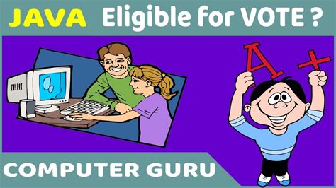 Java Program 12 Eligible For Vote Or Not Youtube