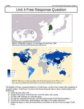 AP Human Geography Review Unit Political Patterns And Processes