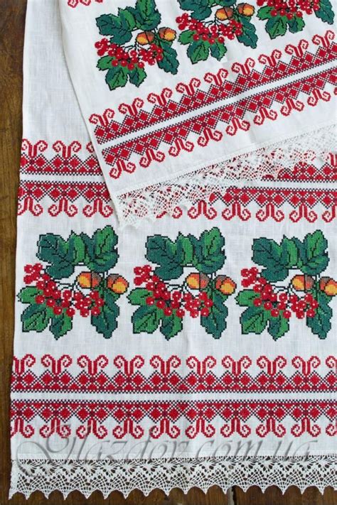 Вишитий весільний рушник з кольоровою вишивкою Вышивка Рукоделие Вышивка крестом