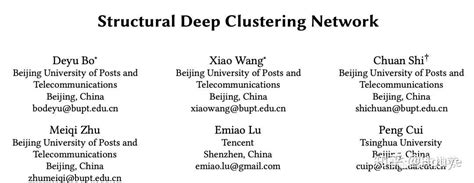 2020 Structural Deep Clustering Network 知乎