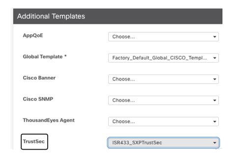 Configuration De La Propagation Trustsec Sgt Sxp Dans Sd Wan Cisco