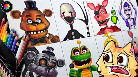 Dibujando Todo Five Nights At Freddys Freddy Foxy Bloob Toy Chica