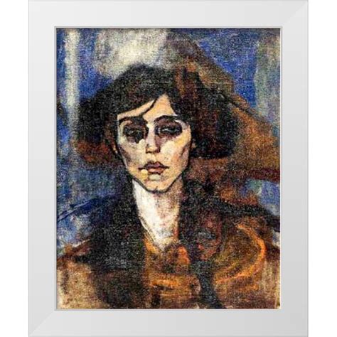 Modigliani Amedeo 15x18 White Modern Wood Framed Museum Art Print