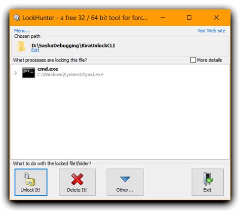 windows unlock or delete locked folder programmatically super user