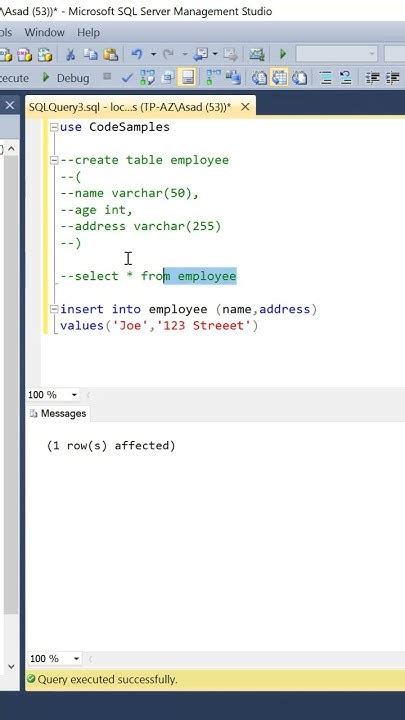 sql beginner sql inserting data into a table datascience coding