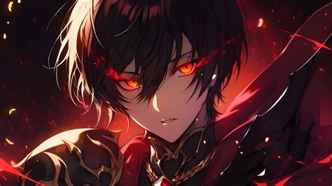 Code Geass Lelouch With Burning Eyes Desktop Wallpaper In 4k