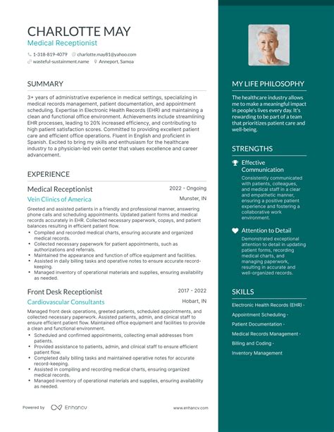 3 Medical Receptionist Resume Examples And How To Guide For 2024