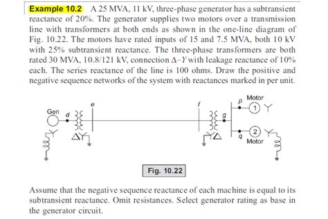 Solved Example 10 2 ﻿a 25mva 11kv ﻿three Phase Generator