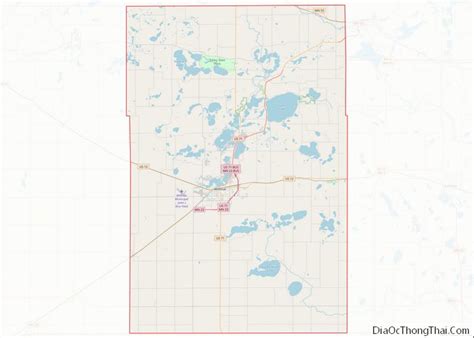 Map Of Kandiyohi County Minnesota Địa Ốc Thông Thái