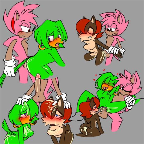 Rule 34 Amy Rose Brown Fur Classic Amy Rose Dominant Female Female Only Female With Futa