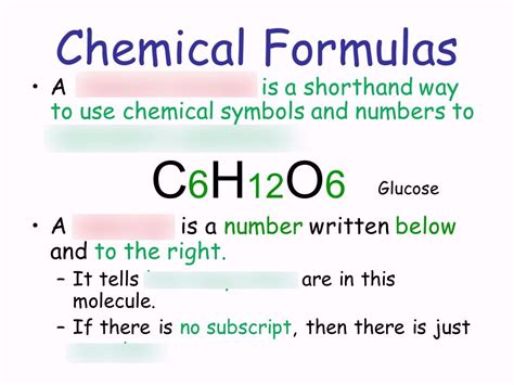 Subscript Chemistry