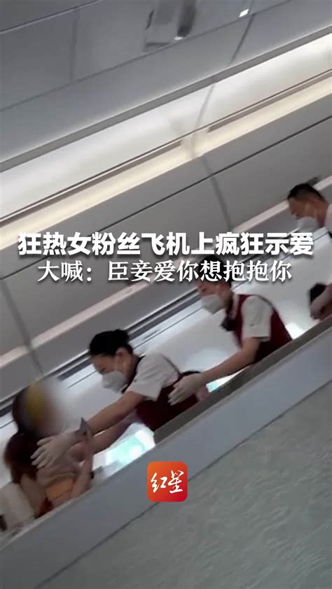 狂热女粉丝飞机上疯狂示爱 大喊臣妾爱你想抱抱你 凤凰网视频 凤凰网