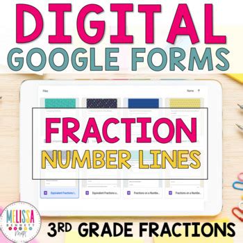 GOOGLE FORM Bundle For Fractions On A Number Line Distance Learning