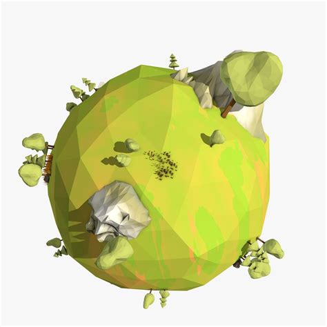 만화 행성 낮은 폴리 3d 모델 12 Unknown Wrl Obj Fbx Dxf Dae C4d 3ds Free3d