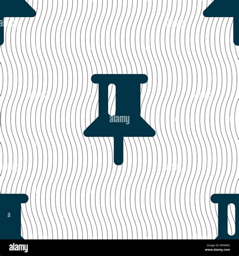 map pointer gps location icon sign seamless pattern with geometric
