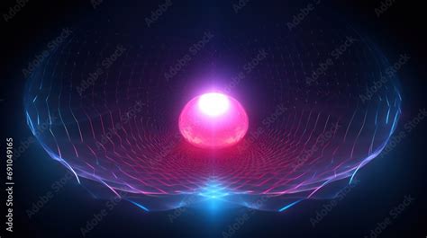 Lines Of Computer Code Wire Mesh Wrapping Around Cross Section Of Concentric Spheres Big Data