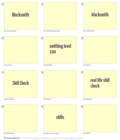 Blacksmith Drawception