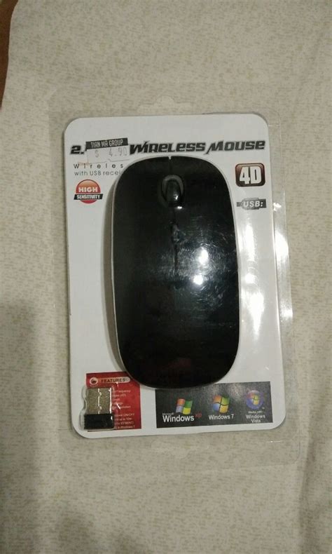 2 4ghz Wireless Mouse 4 Key Optical Mouse 4d Computers And Tech Parts And Accessories Mouse