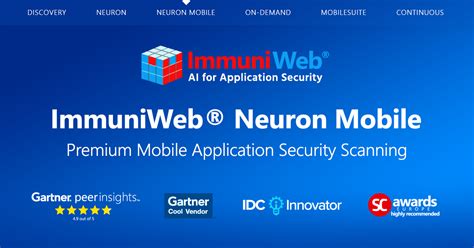 Premium Mobile Application Security Scanning Immuniweb® Neuron Mobile