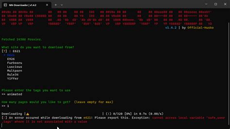Bug Any Tag On E621 · Issue 3 · Official Huskonn Downloader · Github