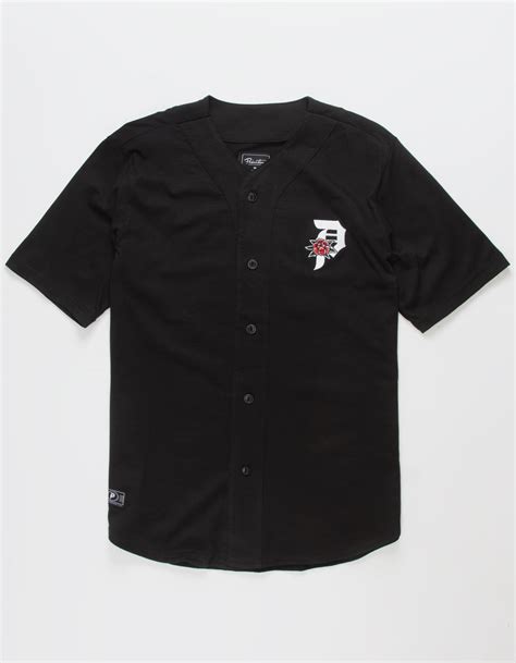 Primitive Dirty P Mens Baseball Jersey Black Tillys
