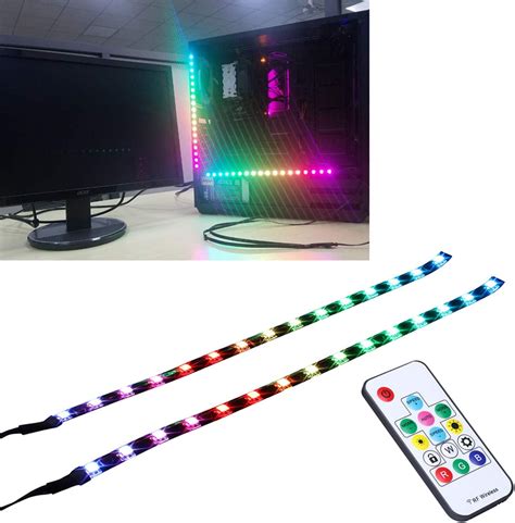 Amazon Com DS PC ARGB LED Strip Computer Lighting Via Magnet With