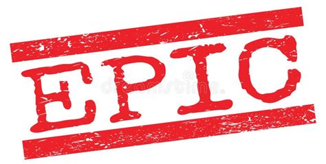 Epic Text On Red Lines Stamp Sign Stock Illustration Illustration Of Seal Button 255808319