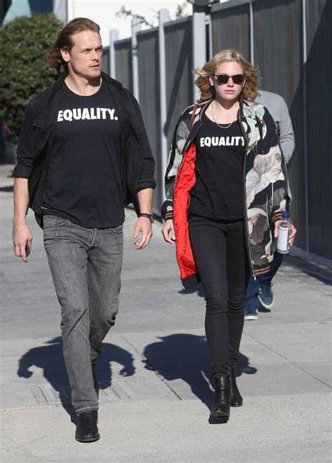 Sam Heughan And Mackenzie Mauzy Cute Pictures Popsugar Celebrity