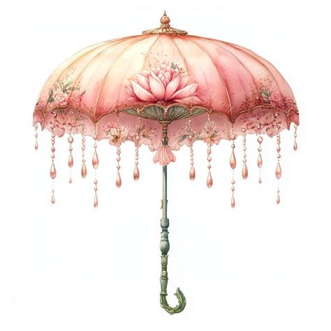 20 Floral Umbrella Clipart Lace Parasol Victorian Umbrella With