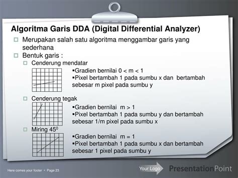 Ppt Dasar Teori Dan Algoritma Grafika Komputer Powerpoint Presentation Id 5622104