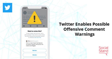 twitter enables possible offensive comment warnings social stand