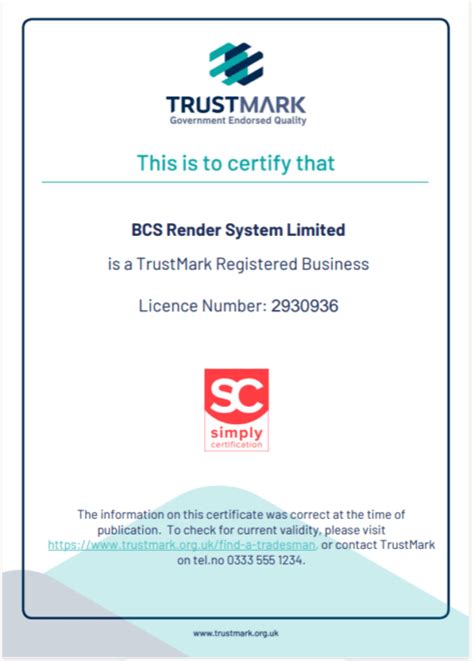 Certification Checker Bcs Render Systems Limited