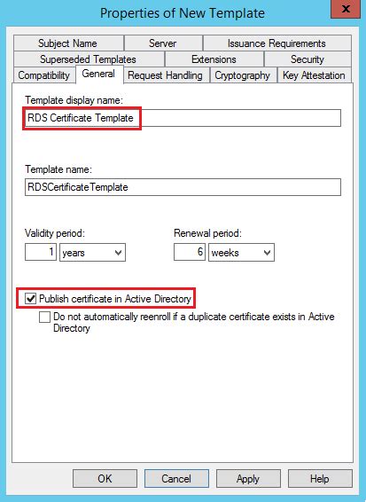 Windows 2012 R2 Rds Configure Rds Certificates With Own Enterprise Ca