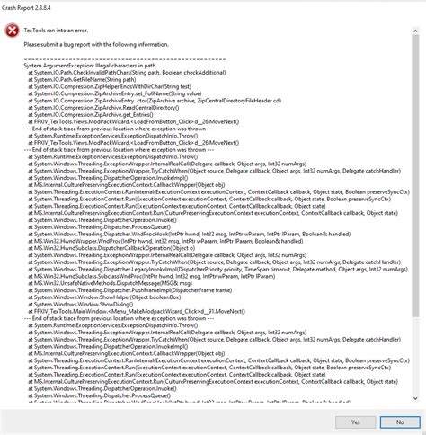 Bug Advanced Modpack Bug · Issue 256 · Textoolsffxivtextoolsui