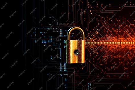 Premium Ai Image A Lock On A Computer Screen
