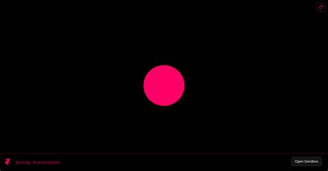 Framer Motion Spring Transition Forked Codesandbox