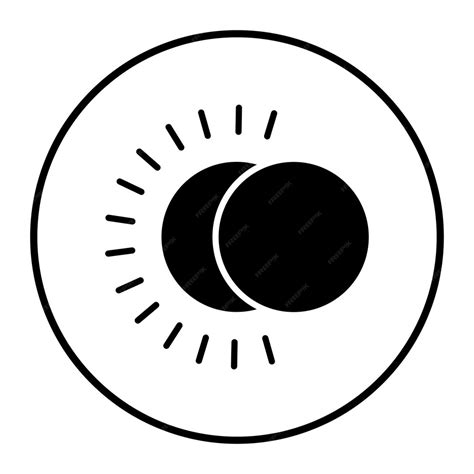 Premium Vector Solar Eclipse Vector Illustration