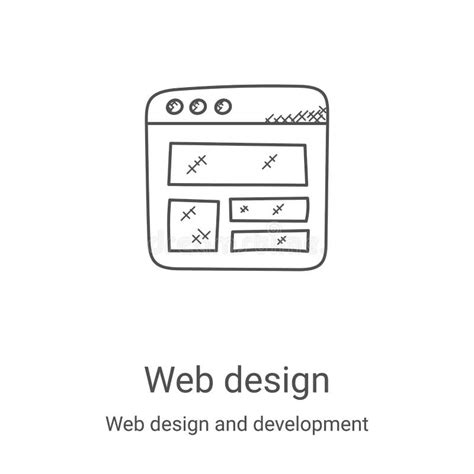 Web Design Icon Vector From Web Design And Development Collection Thin