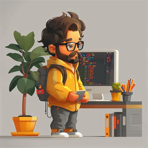 Cartoon Software Developer Images Free Download On Freepik