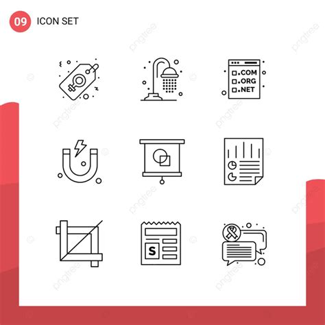 User Interface Pack Of 9 Basic Outlines Of Projector Basic Pack Com Png And Vector With