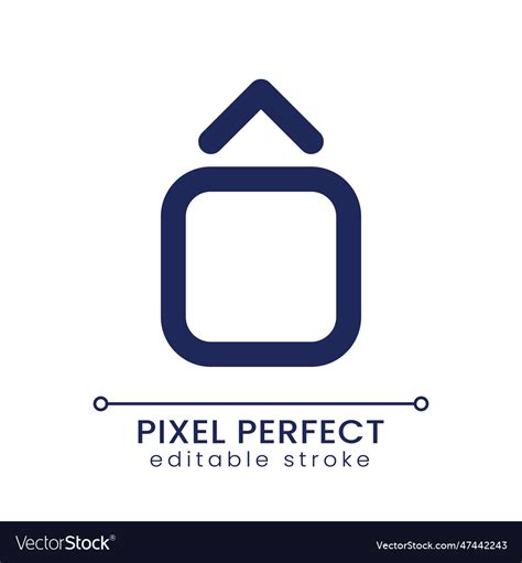 Jump Animation Pixel Perfect Linear Ui Icon Vector Image