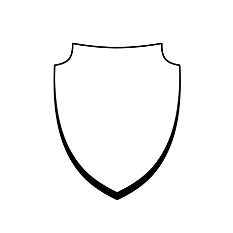 Black Shield Security Icon Isolated On White Background Protection