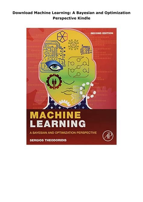 Download Machine Learning A Bayesian And Optimization Perspective Kindle