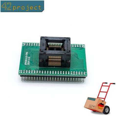 IC Sockel Programmier Adapter SMD TQFP100 QFP100 LQFP100 0 5mm Auf DIP100 2 54mm 42project Net